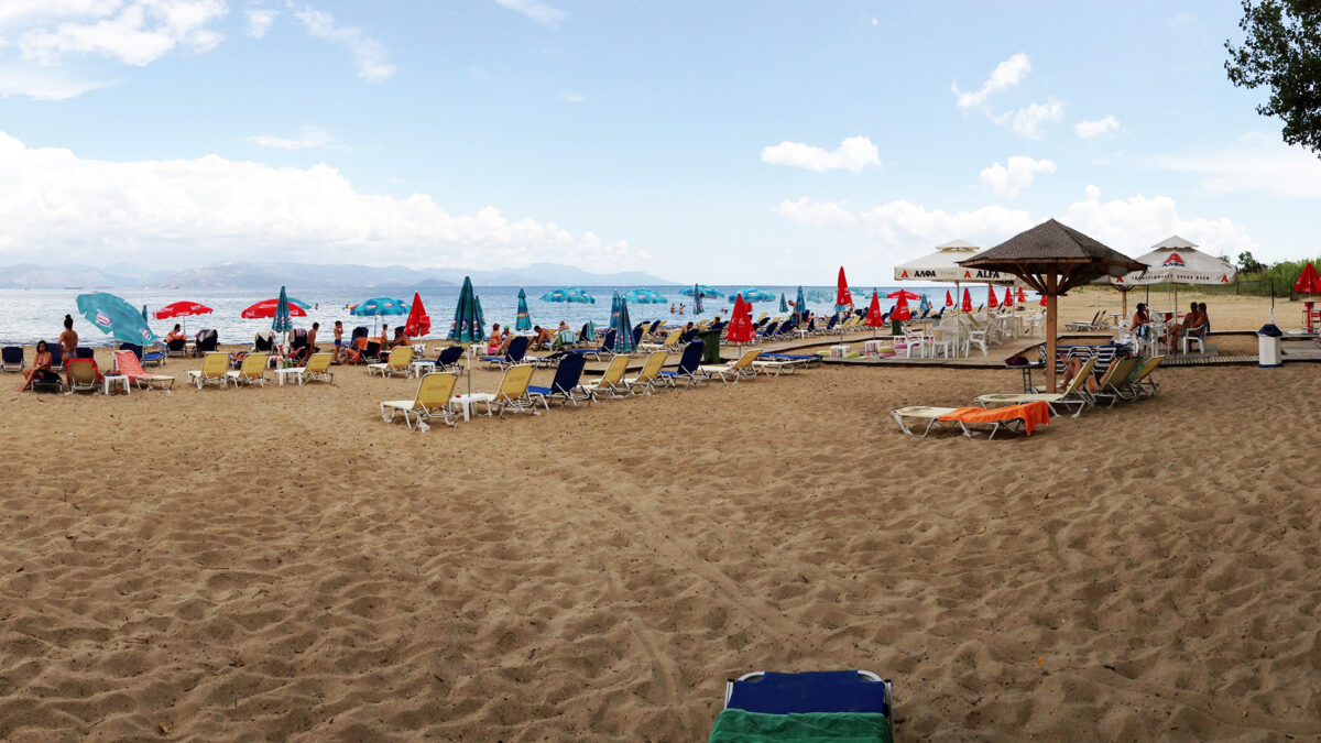 Bouka Beach on Corfu, the quiet insider tip in the island of the island
